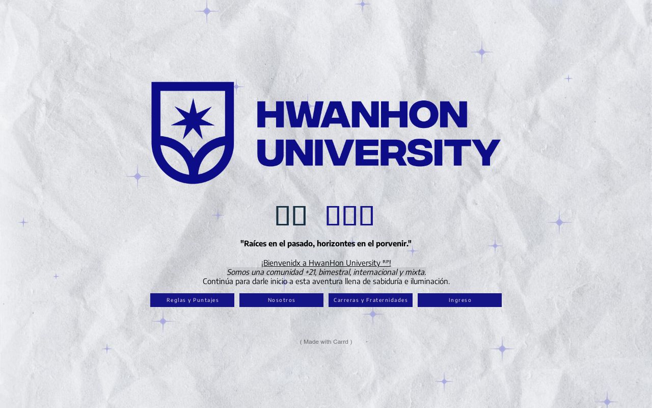 HwanHon University ᴿᴾ